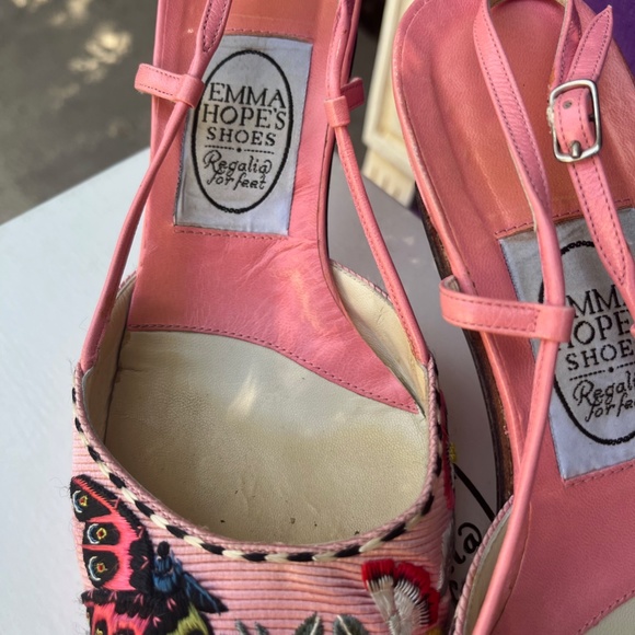 Emma Hope | Shoes | Emma Hope Vintage Pink Embroidered Mules Size 39 ...